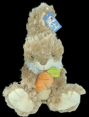 Ganz Spring Toffee Easter Bunny Plush With Carrot NEW | eBay