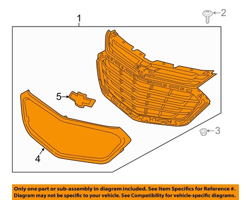 GM OEM 18-21 Equinox Front Bumper Grille Grille Components-Grille Assy ...