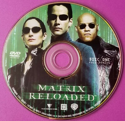 Matrix Reloaded - DVD DISC ONLY, WIDESCREEN 85392864829 | eBay