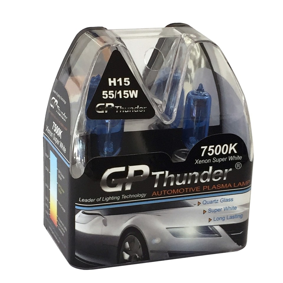 GP THUNDER 7500K STANDARD WATTAGE SUPER WHITE HALOGEN BULBS | eBay
