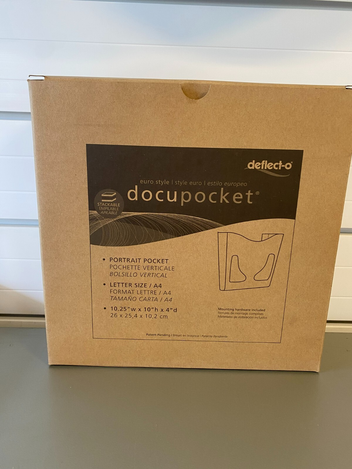 Deflecto® DocuPocket Portrait Wall File Pocket Letter size A4 (LOT OF 2 ...