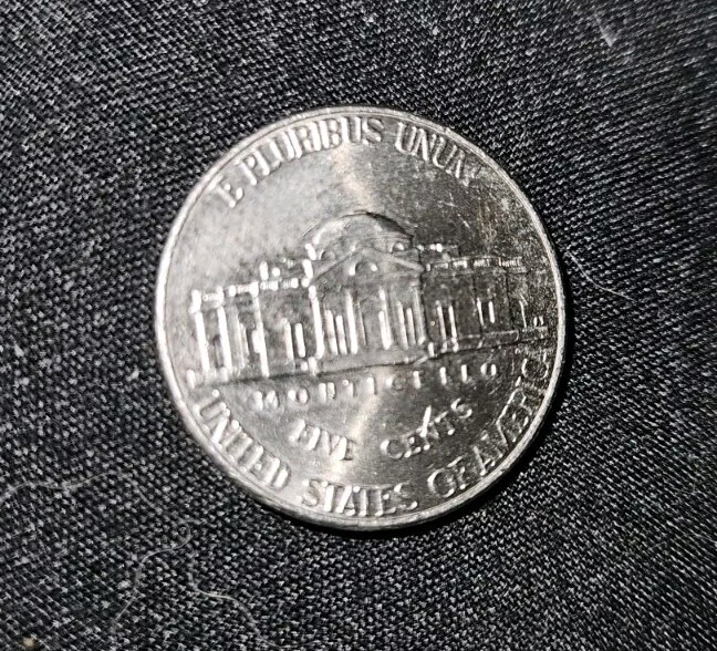 2021 Nickle Error "ScarFace" With Mint Coin With Scar On Jefferson Face ...