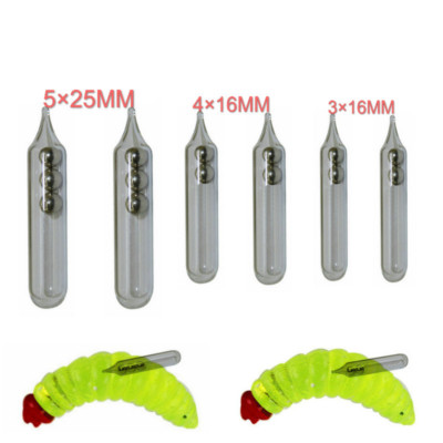 3/4/5mm Worm Jig Fishing Lure Glass Rattles Insert Tube Rattles Attract ...