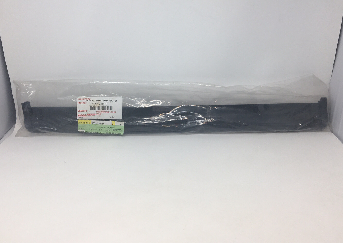 16594F0010 Genuine Toyota Guide Radiator Air 16594-f0010 for sale ...