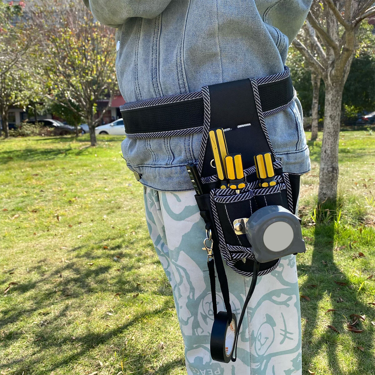 Tool Belt Pouch Organizers 600D Polyester Bag with Adjustable Buckle ...