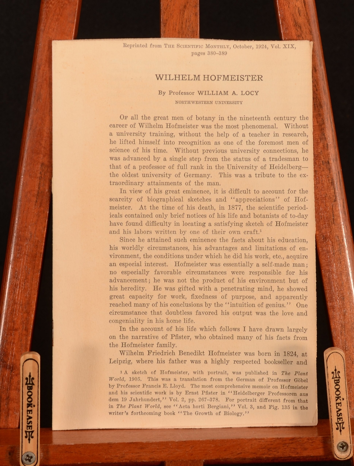 1926 Wilhelm Hofmeister Botanist Karl Goebel Illustrated First Edition ...