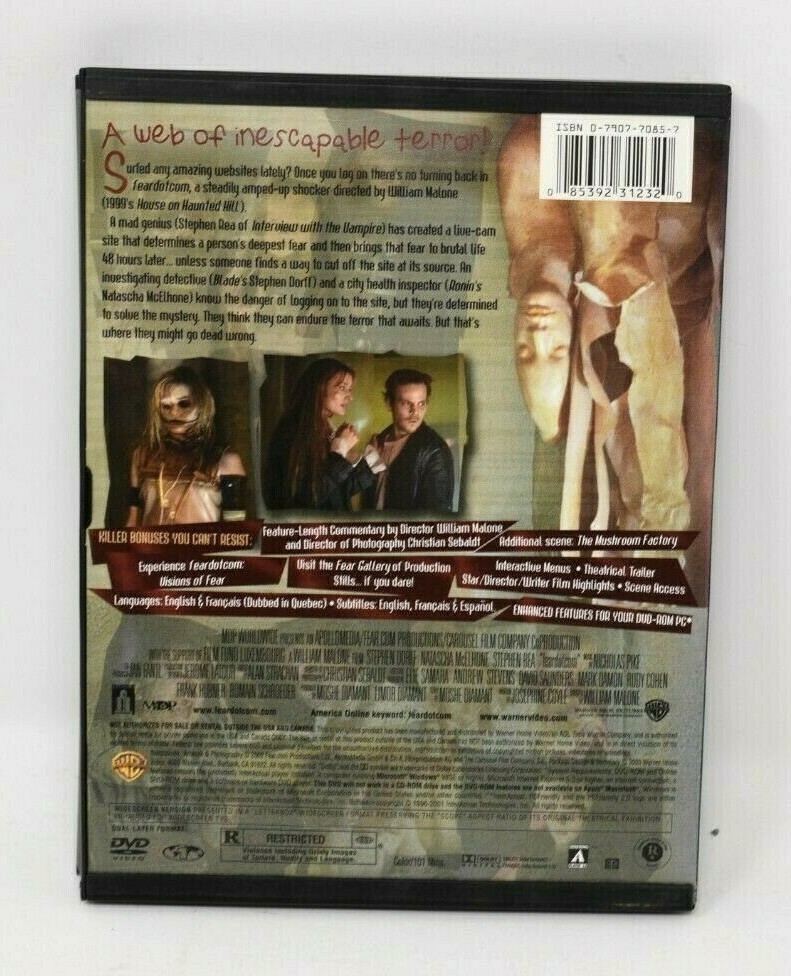 Fear Dot Com: DVD Disc Widescreen 2002 | eBay