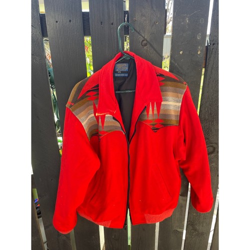 Vintage Pendleton Southwestern Bomber Jacket - XL Red | eBay