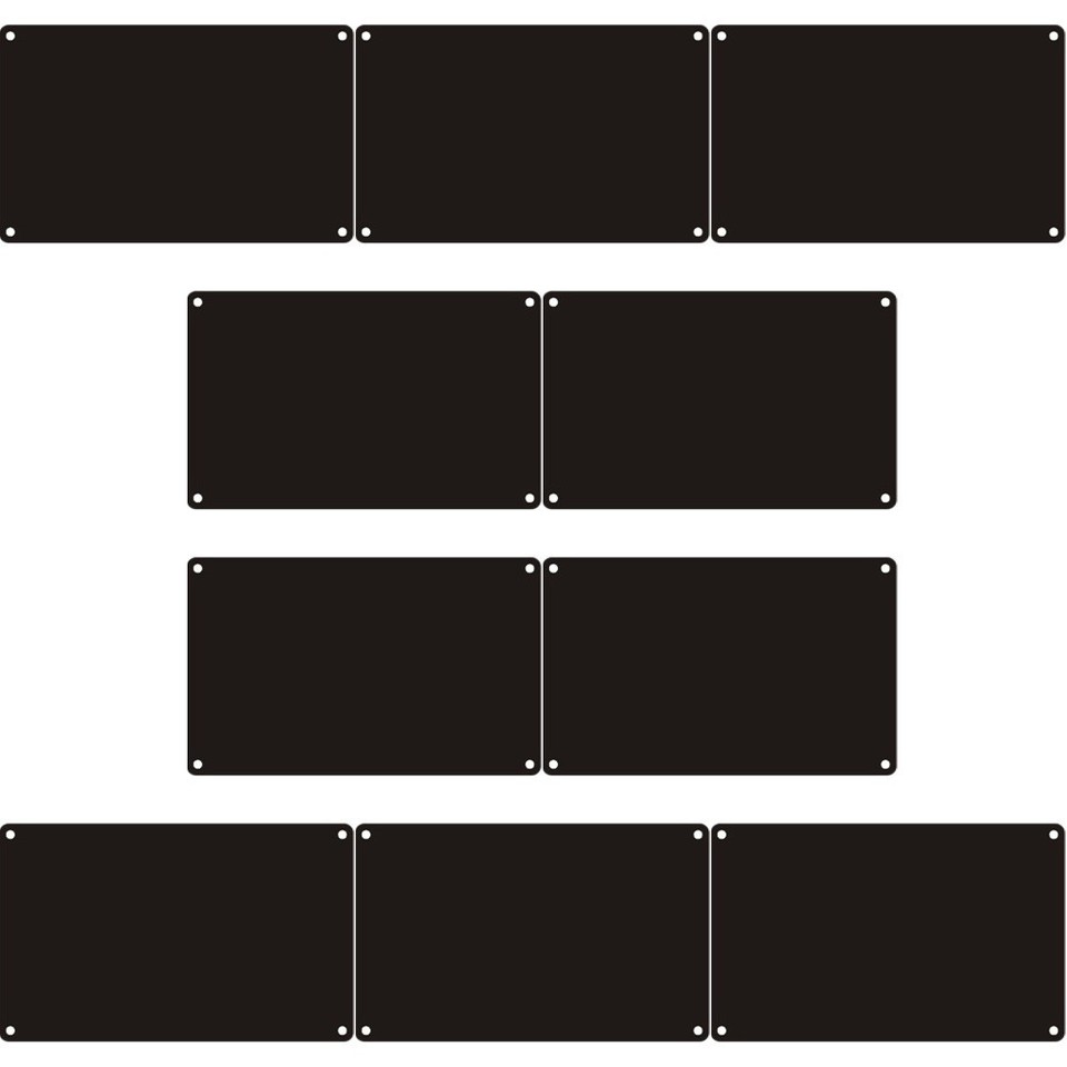 10 Pcs Blank Aluminum Sign Door Plaques Name Plate Stamping Blanks Tags ...