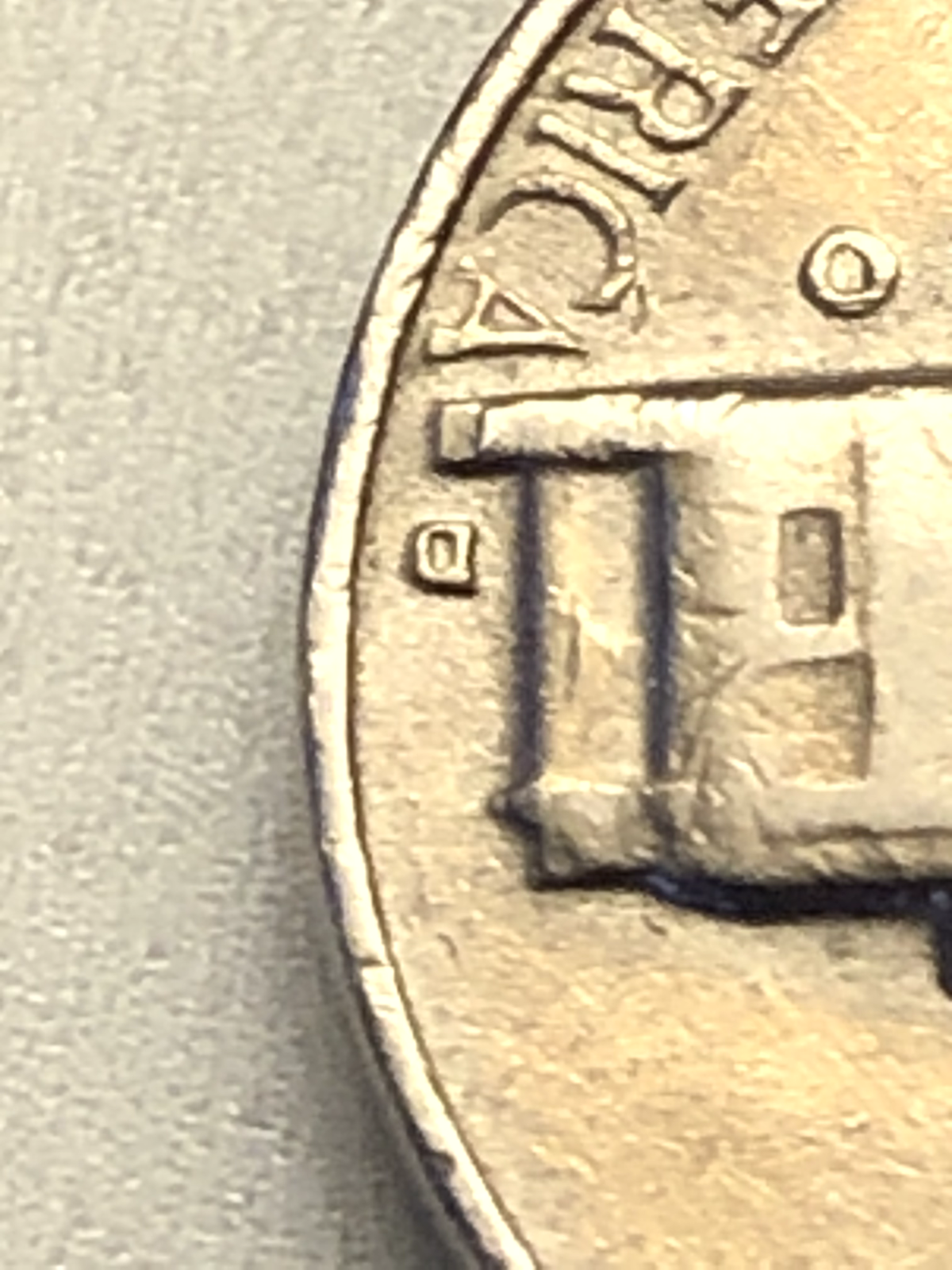 1964 D Jefferson Nickel Date and letters touching rim DD MINT MARK LOOK ...