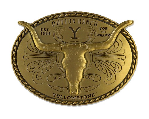 Yellowstone TV Series Dutton Ranch Men's Heavy Duty Belt Buckle ...