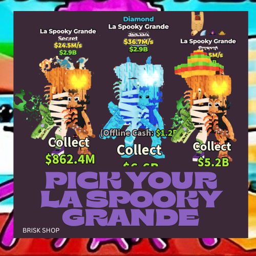 Pick Your La Spooky Grande – SECRET | Fast Delivery | STEAL A BRAINROT ...