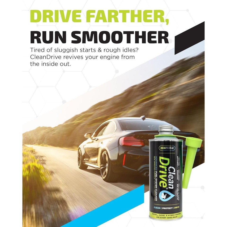 CLEAN DRIVE CAR PETROL DIESEL INJECTOR EGR VALVES DPF EXHAUST SENSORS ...