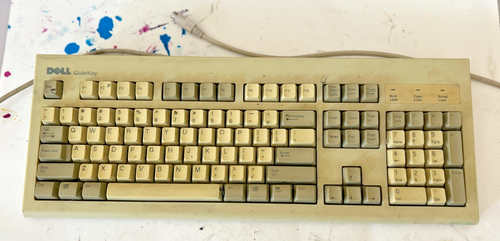 Dell QuietKey SK-1000REW Keyboard PS2 Full Motion Keys -partly working ...