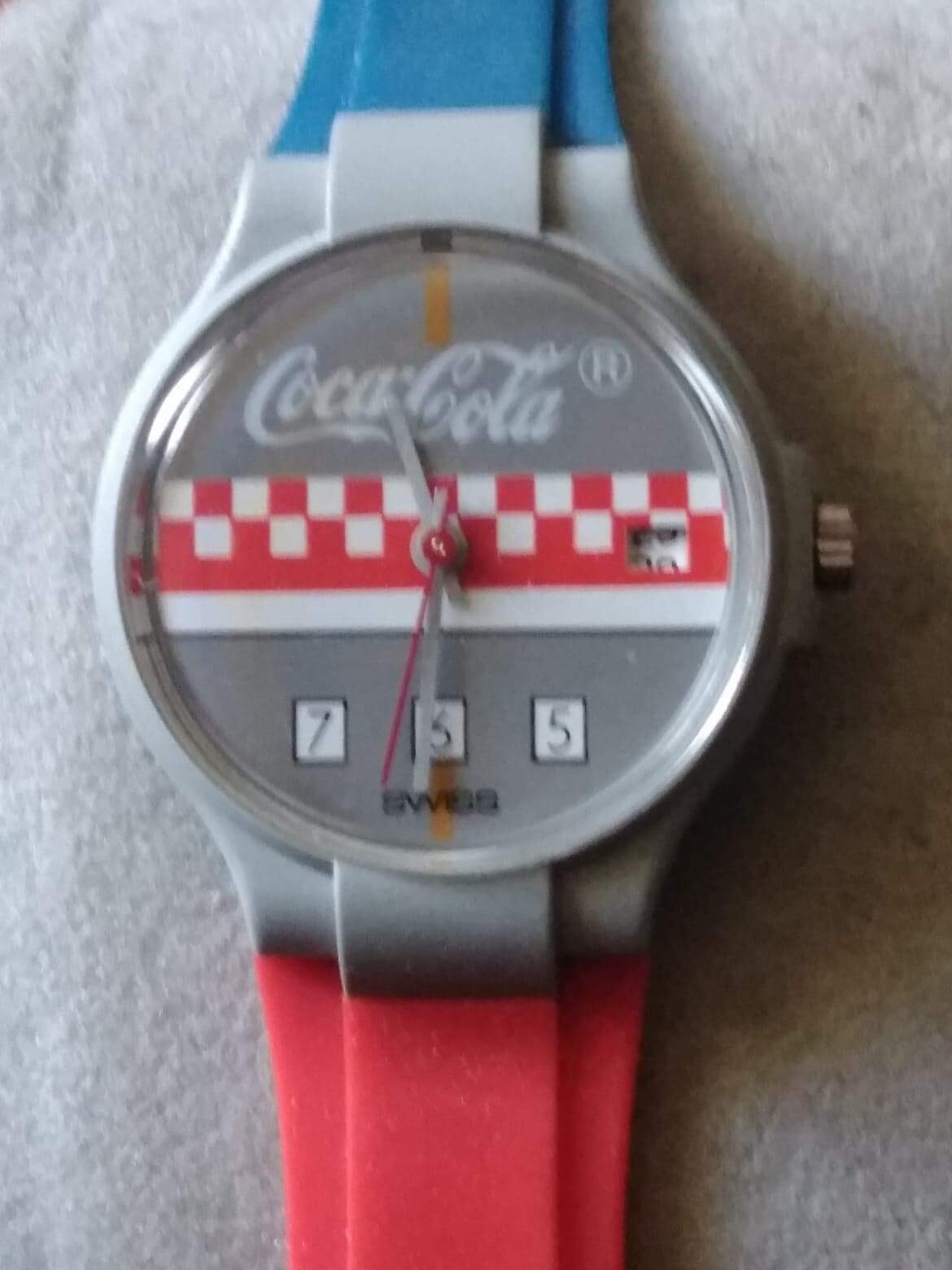 Coca Cola vintage swiss watch working - Gem