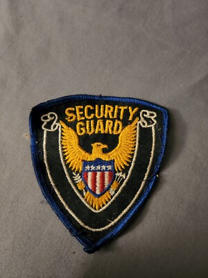 Vintage Security Guard Patch | eBay