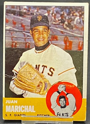 1963 TOPPS JAUN MARICHAL GIANTS (CREASED) | eBay