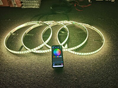 17.5" FIA Light Wheel Ring Rims Lights RGB Color LED Wheel Well Light ...