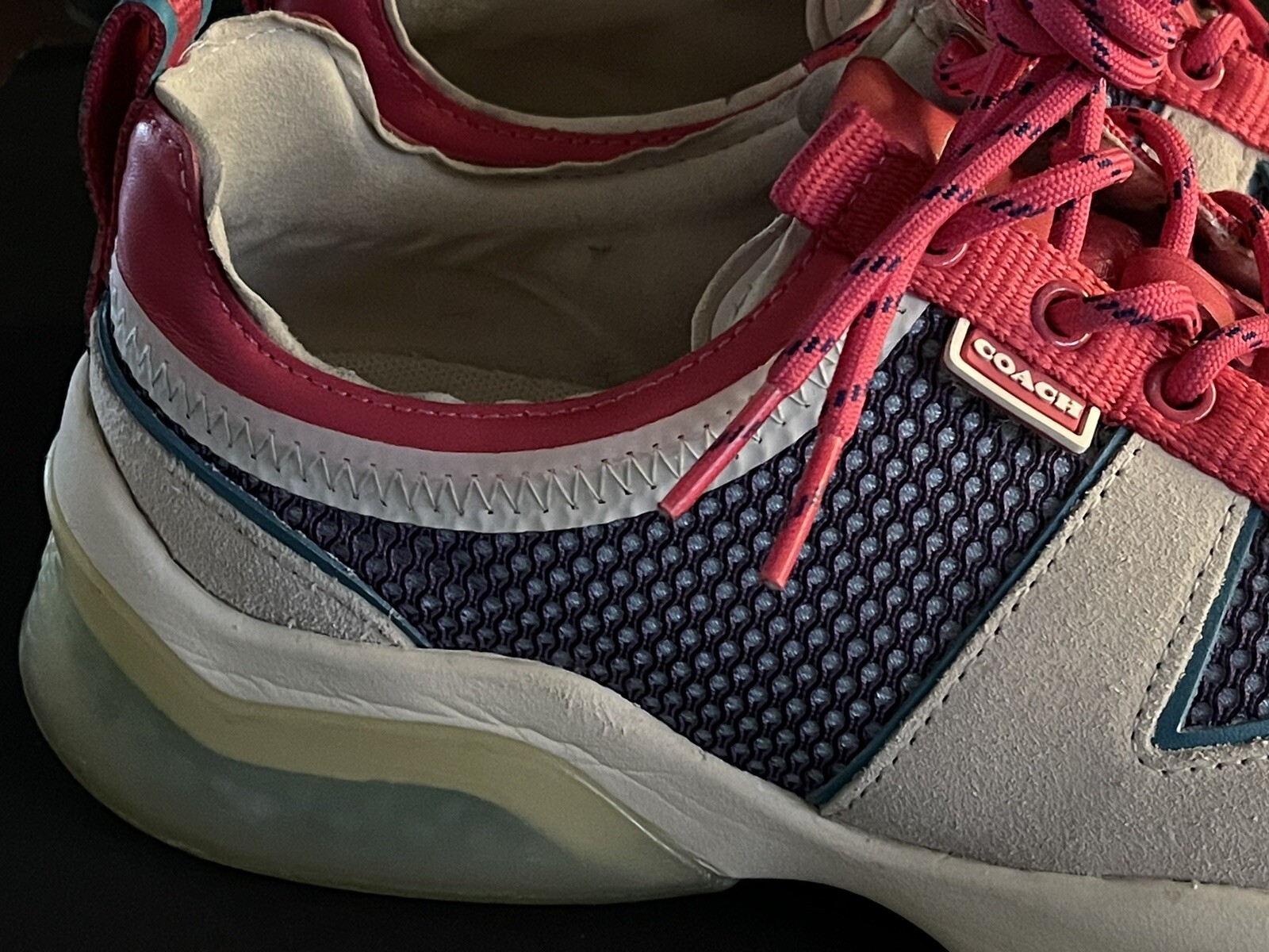 COACH CITY SOLE RUNNER LEATHER TENNIS SHOES G4969 Pur… - Gem