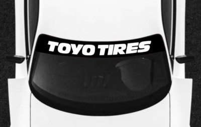 Premium Toyo Tires Windshield Windscreen Banner WHITE/ BLACK | eBay ...