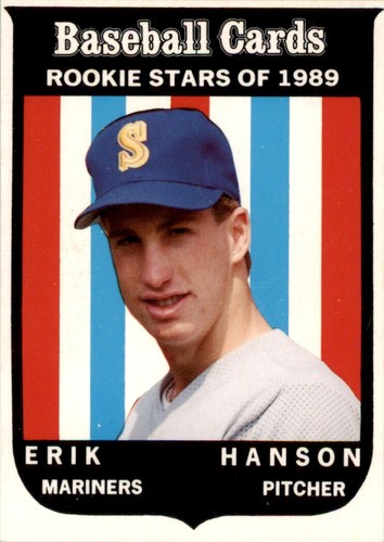 1989 Baseball Card Magazine '59 Topps Style #46 Erik Hanson Mariners | eBay