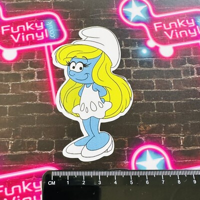 Vinyl Printed Car Vehicle Sticker Graphic Funny,Custom, Cute Smurfette ...