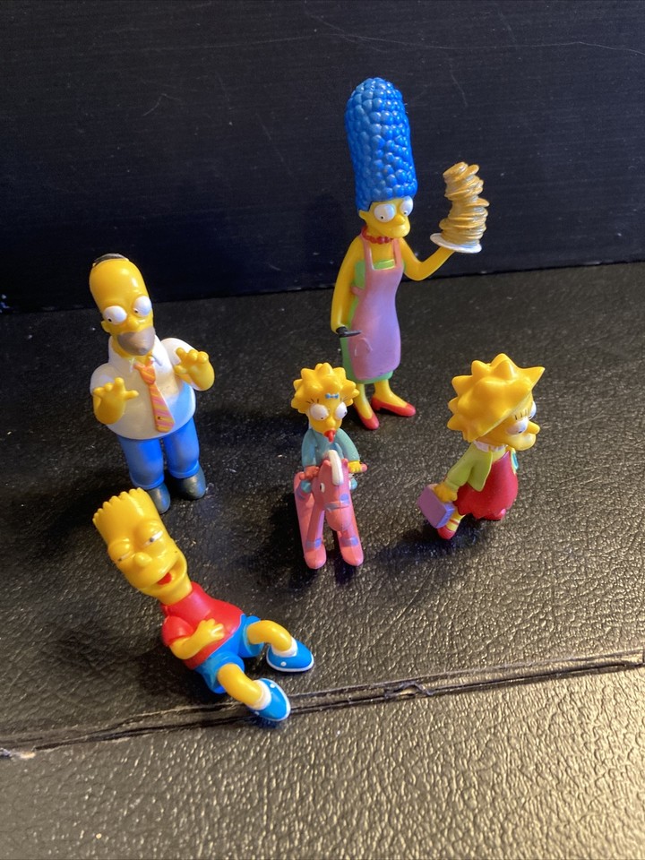 48)Complete Set 5pc 2007 The Simpsons Movie Collectible Action Figures ...