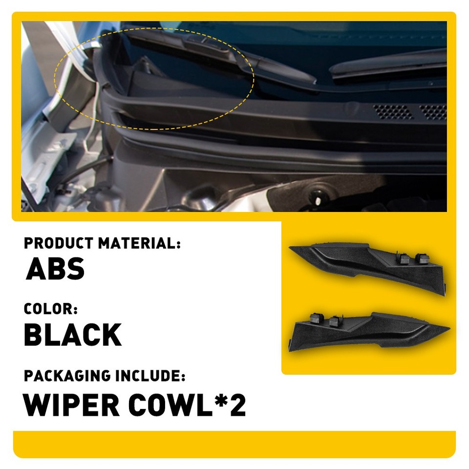 For Hyundai Elantra 2011-16 861543X000 Front Right & Left Side Cowl ...