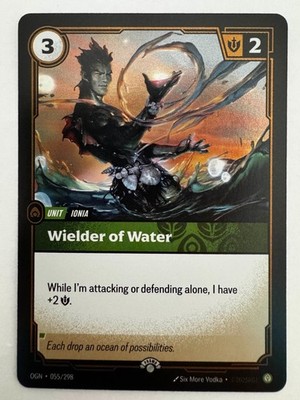 Wielder of Water Common Foil Nexus Night Promo Riftbound Origins 055/ ...