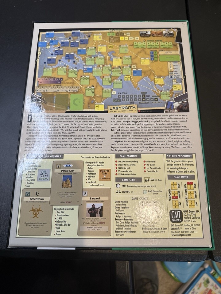 Labyrinth GMT game 4th Edition | eBay