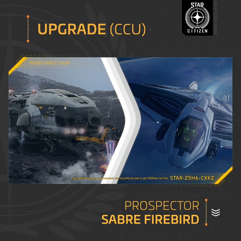 Star Citizen - AEGIS SABRE FIREBIRD - UPGRADE - (CCU) | eBay