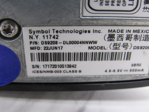 Symbol DS9208 Handheld 2D POS Barcode Scanner DS9208-DL00004NNWW w/ USB ...