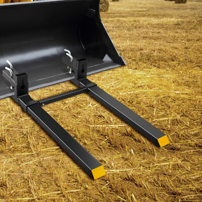 VEVOR 60" 4000lbs Pallet Forks Clamp on Tractor Forks Adjustable Bucket ...