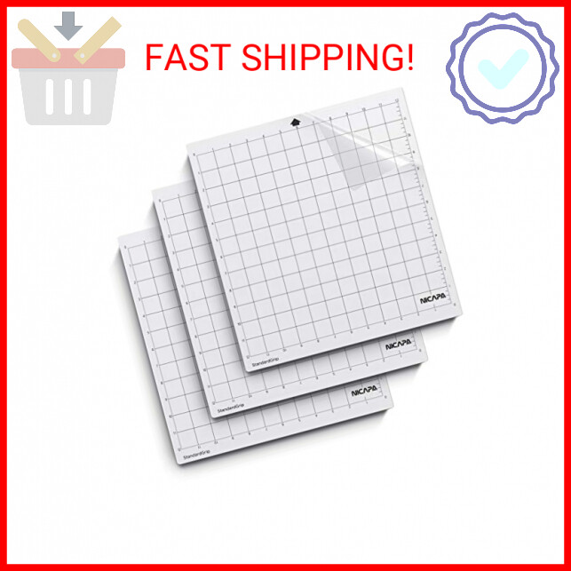 Nicapa StandardGrip Cutting Mat for Silhouette Cameo 4/3/2/1 (12x12 ...