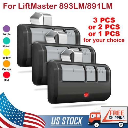 893LM 371LM Garage Door Opener Remote For LiftMaster 891 Chamberlain ...