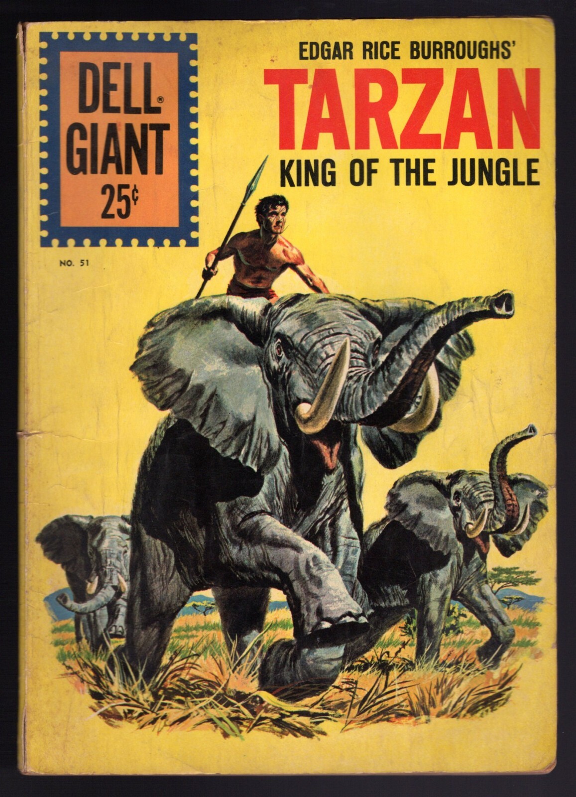 Edgar Rice Burroughs' Tarzan King Of The Jungle- Jesse Marsh 1961 Dell ...