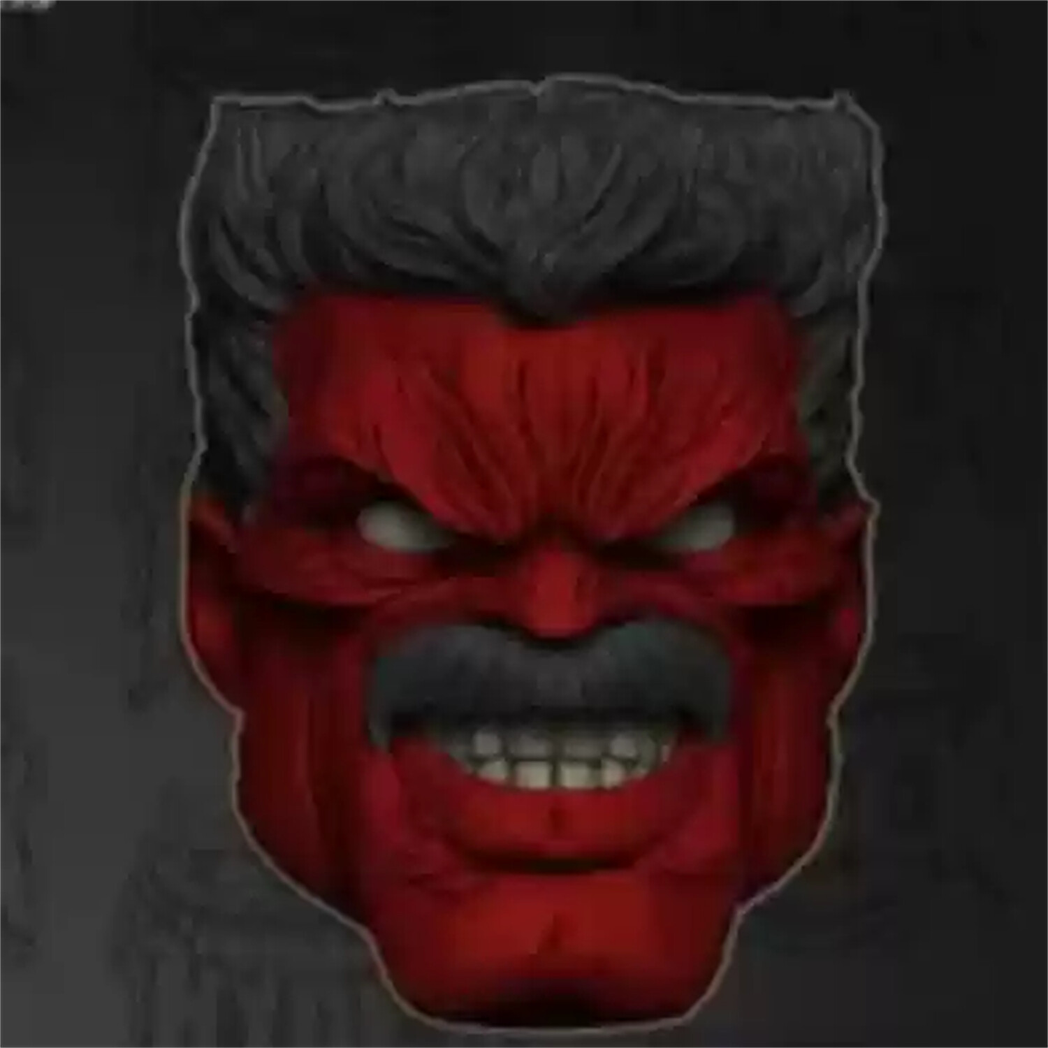 Unpainted 1/12 Beard Red Hulk Ross Head Sculpt Fit 6'' Action Figure | eBay
