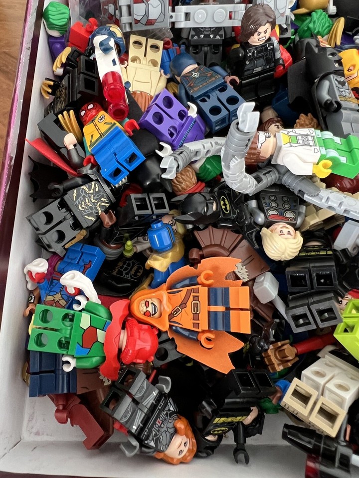 One Lego Superhero Minifigures Randomly Selected Hero Figs DC Marvel ...