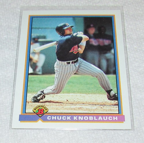 1991 Bowman Chuck Knoblauch Minnesota Twins #330 Fast Shipping! | eBay