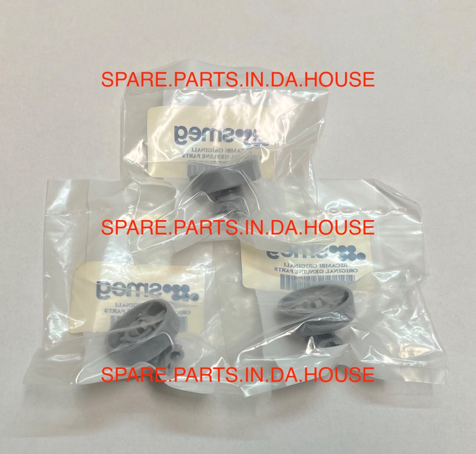 3 x Smeg Dishwasher Lower Bottom Basket Wheel DWAFI314 DWAFI315PO ...