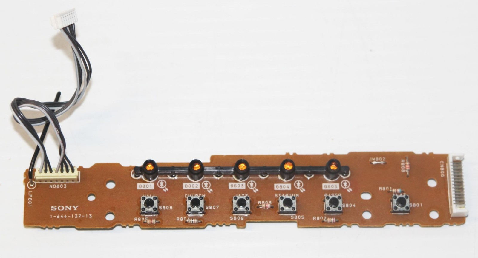 OEM Button LED Indicator Board 1-644-137-13 - Sony 5 Disc CD Player CDP ...