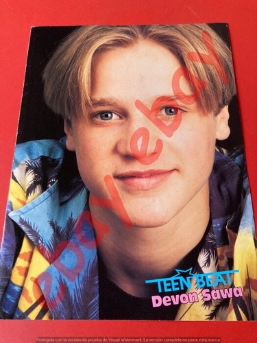 DEVON SAWA / JONATHAN TAYLOR THOMAS 4 pages pinup poster clipping /s119 ...