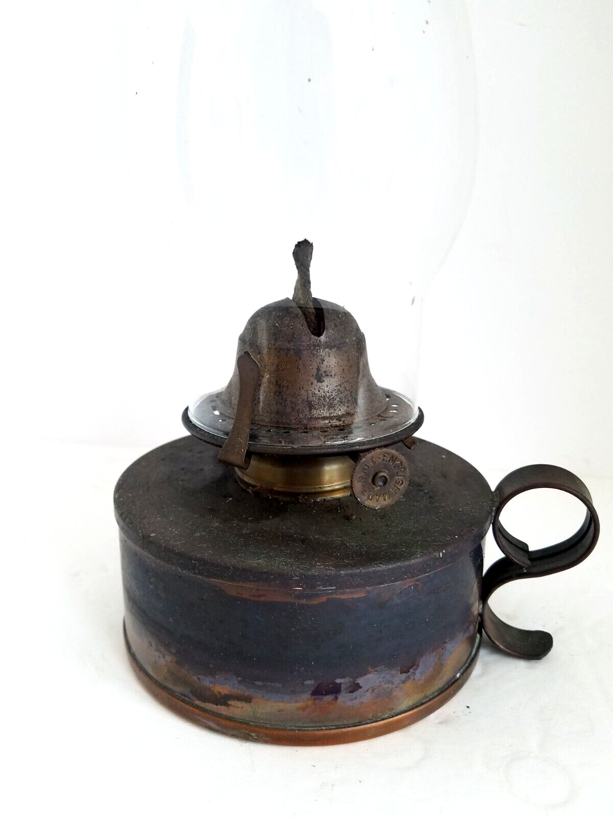 FANTASTIC EARLY 19th c PRIMITIVE BRASS FLUID LANTERN AMERICAN AAFA | eBay