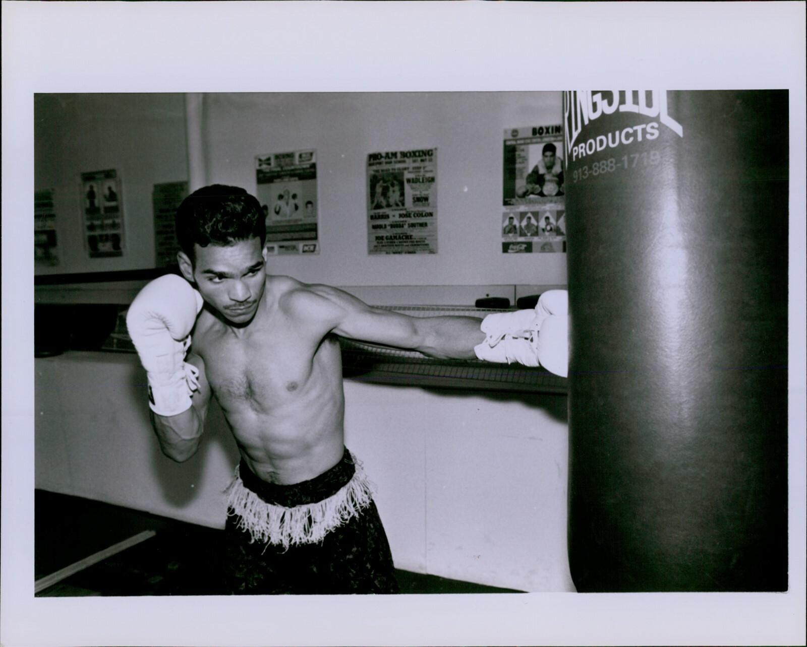 LG817 1996 Orig Ren Norton Photo LIGHTNING EDWIN SANTANA Boxing Fighter ...