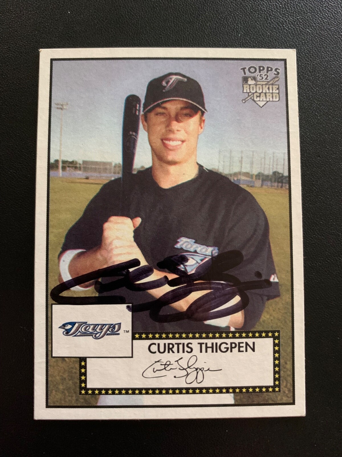Curtis Thigpen Signed 2007 Topps '52 Card Toronto Blue Jays Autograph ...