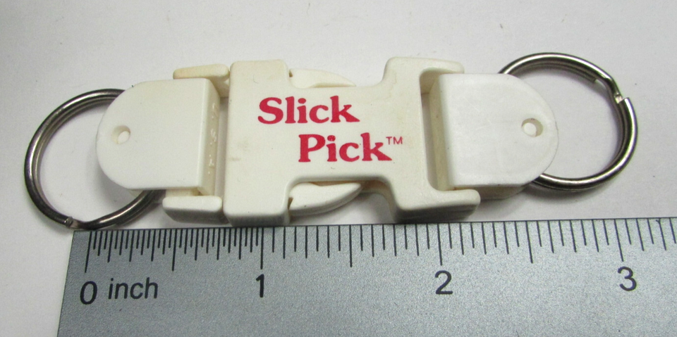 Vtg Slick Pick Buckle Up Key Chain Ring Novelty Advertising Souvenir | eBay
