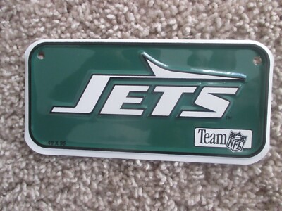 " NEW YORK JETS " 'NFL Supporter aluminium bike number plate Mint ...