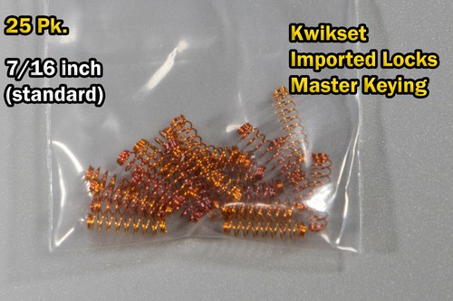 25 Pk. Kwikset Lock & Master Keyed Lock Springs | Locksmith Rekey Short ...