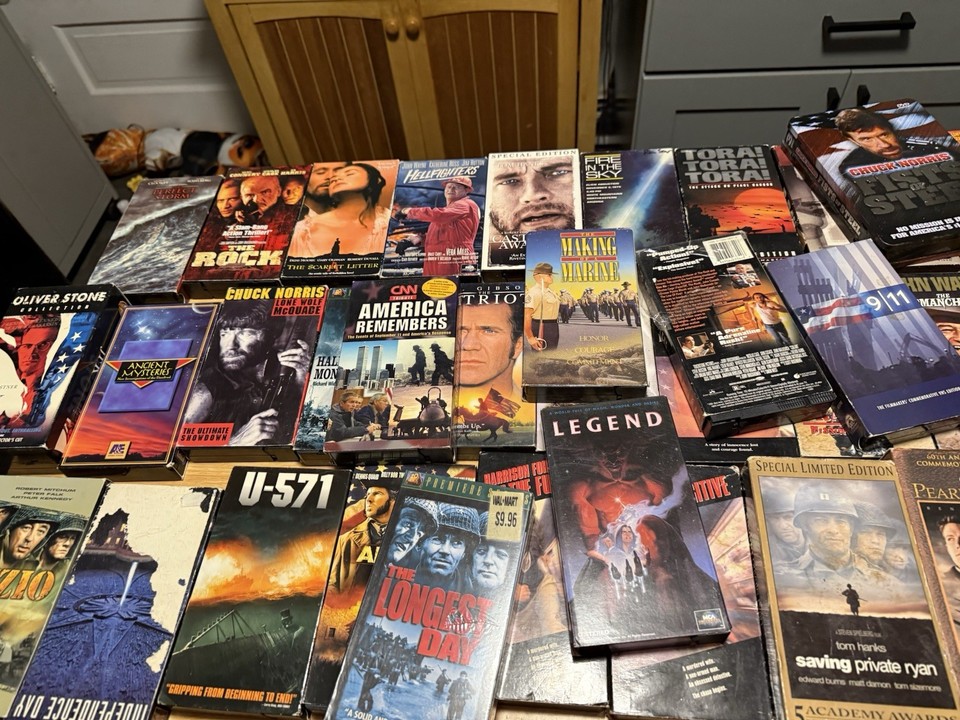 VHS Military War Battle Video Movies Lot Tapes Videos Bundle Navy ...