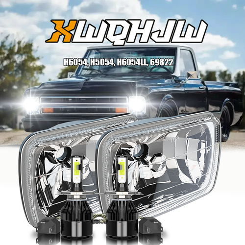 Pair 7x6" 5x7 Led Headlight Hi/Lo DRL Bulb H4 for Peterbilt 330 1995 ...